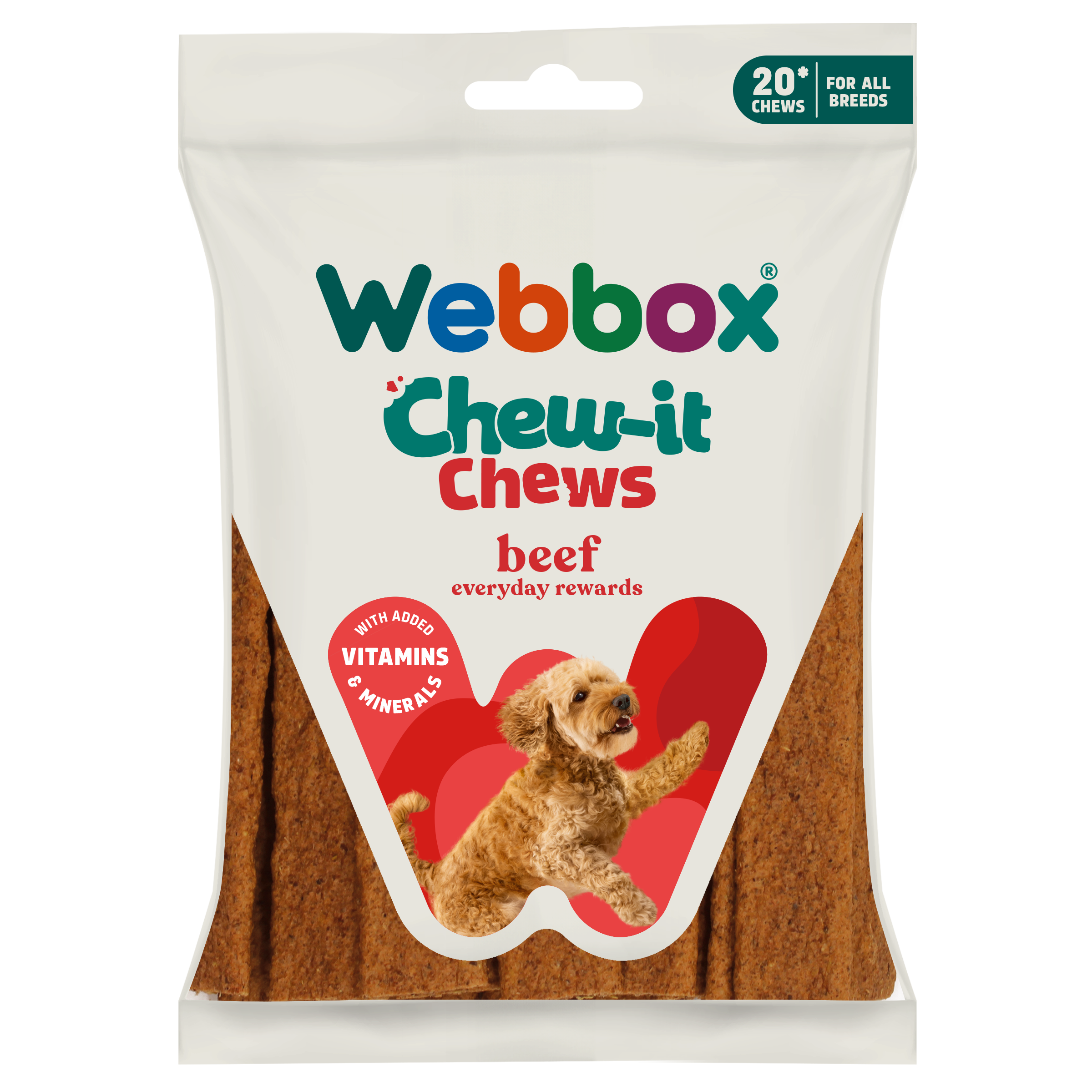Beef Chomping Chews | Meaty Chew Treats For Dogs | Webbox