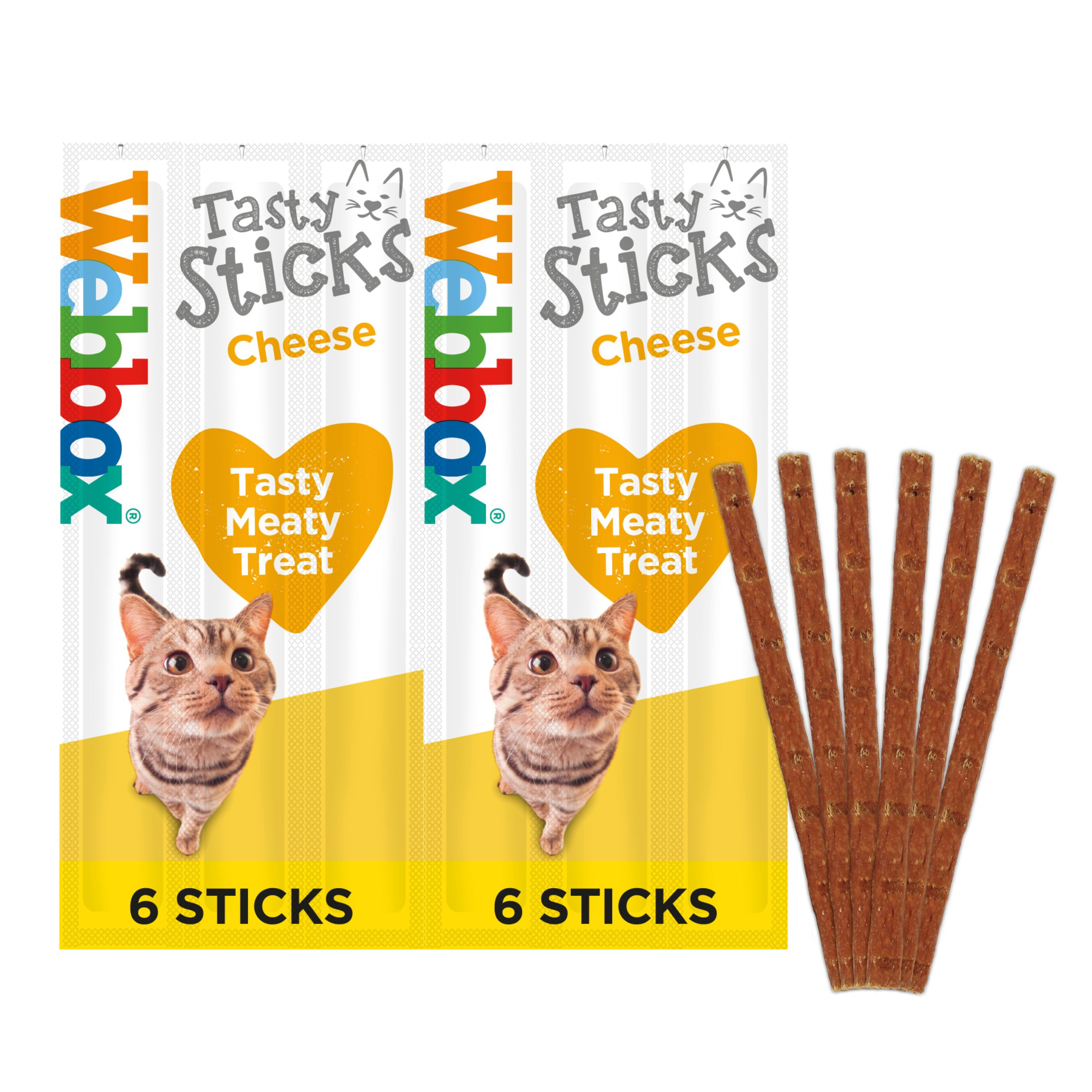 Webbox Cat Tasty Sticks Cheese - Webbox