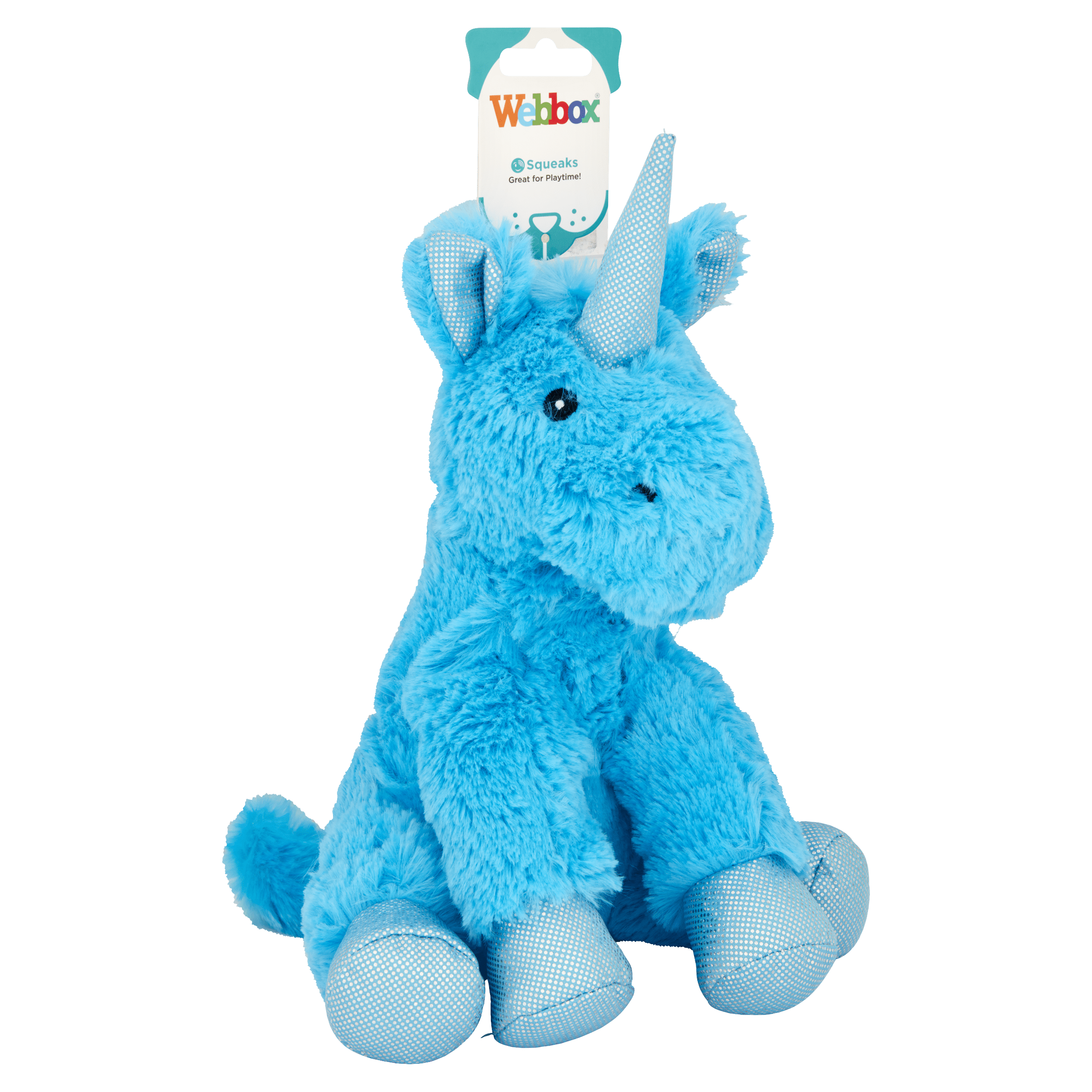 Webbox Plush Unicorn Blue Webbox