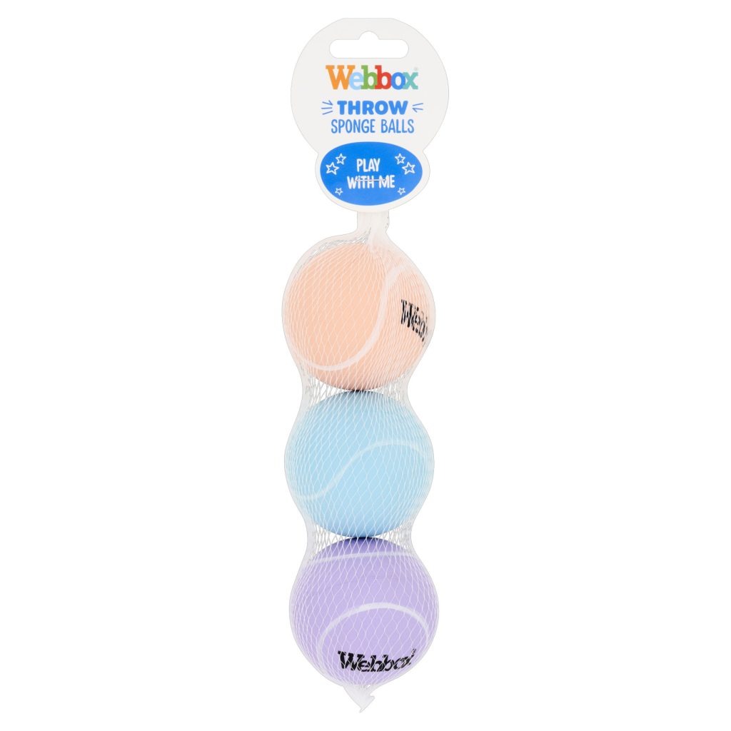 Webbox Throw Sponge Ball Dog Toy 3 Pack | Shop Online