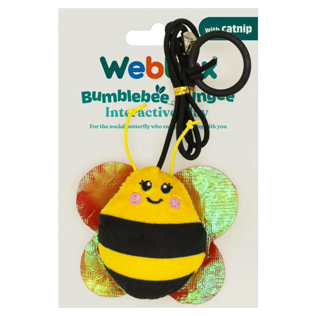 Bumblebee Bungee with Catnip Cat Toy | Shop Online | Webbox